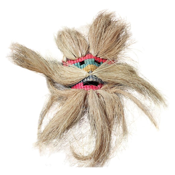 Unknown | Art | Handcrafted Rattan Woven Straw Mask Tribal Folk Art ...